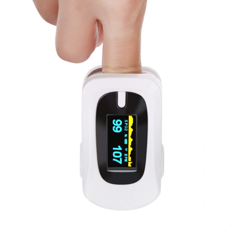 Portable OLED Fingertip Pulse Oximeter Blood Oxygen SpO2 Saturation ...
