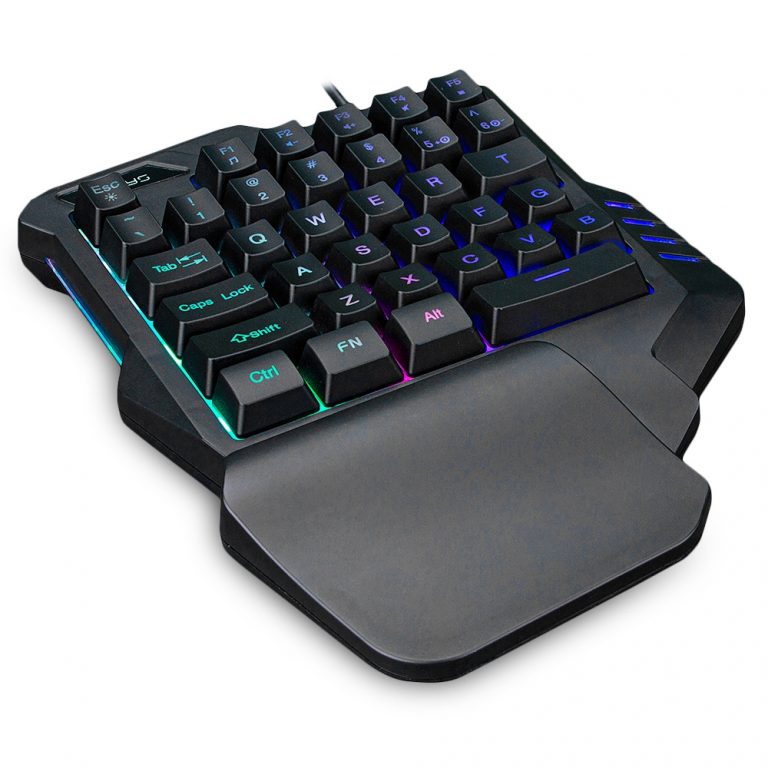 G30 Wired Gaming Keypad with LED Backlight 35 Keys One-handed Membrane ...