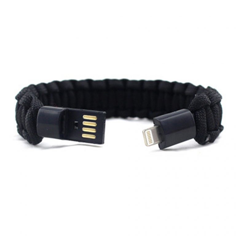 Sport Nylon Creative 8PIN USB Data Cable Bead Bracelet Charger Line ...