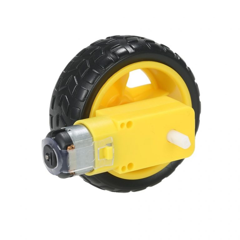 DC Gear Motor Tire Wheel for Arduino DC 3V-6V Smart Car DIY Project – Yoibo