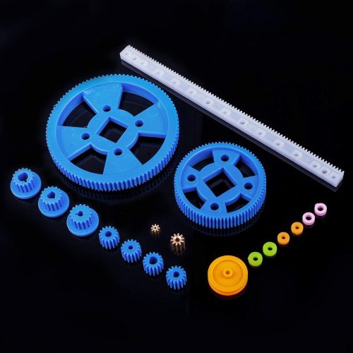 80Pcs Plastic DIY Robot Gear Kit Gearbox Motor Gear Set For DIY Car ...