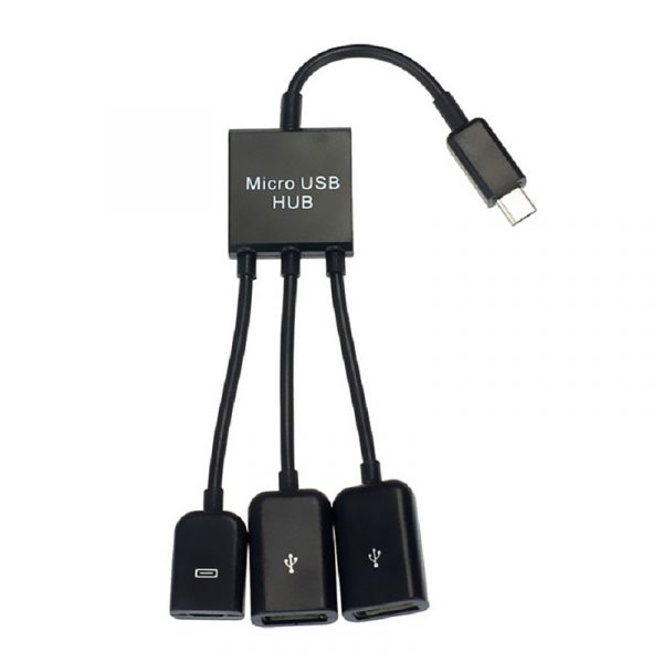 New Multifunction OTG MICRO USB HUB (BLACK) – Yoibo